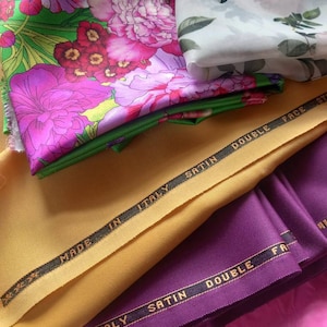 Designer Italian Fabrics Pure Thin Silk Jacquard Satin / 100% - Etsy