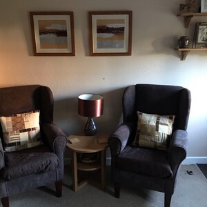 Stag Deer Wingback Sofa 2 Seater Upholstered Fireside Queen Anne ...