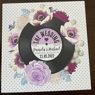 Wedding/ Party Invitations Rock N Roll Vinyl Record Design - Etsy