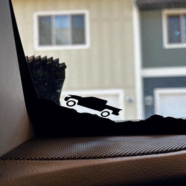 Police Interceptor SUV Vinyl Easter Egg Micro Decal Windshield Chaser ...