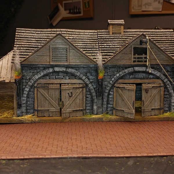 Dnd Wightwood Abbey Stables Miniature Terrain, Dungeons and Dragons, D ...