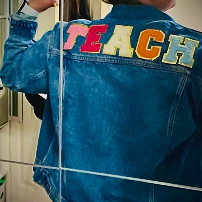 Custom Sports Team Denim Jacket - Etsy