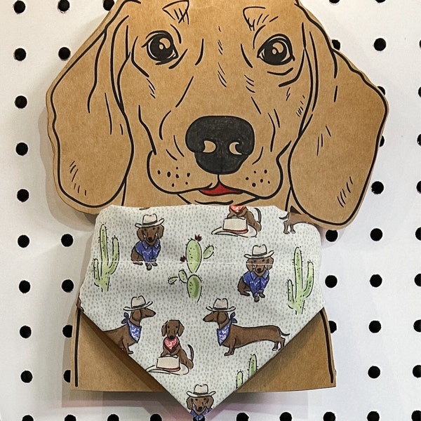 Printable Dachshund Pet Collar DIY Display Card Dog Accessory Display ...
