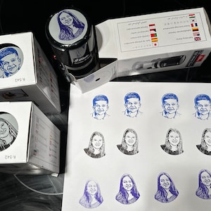 Face Stamp / Make the Stamp in Your Likeness / Custom Portrait Stamps ...