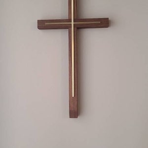 Handmade Wood Cross, Wall Hanging Wood Cross, Wall Decorative Cross ...