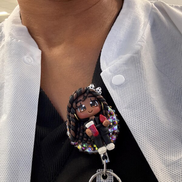 X-ray-nurse Medical-clay Doll Girl ID Work Hospital Heavy Duty Badge ...