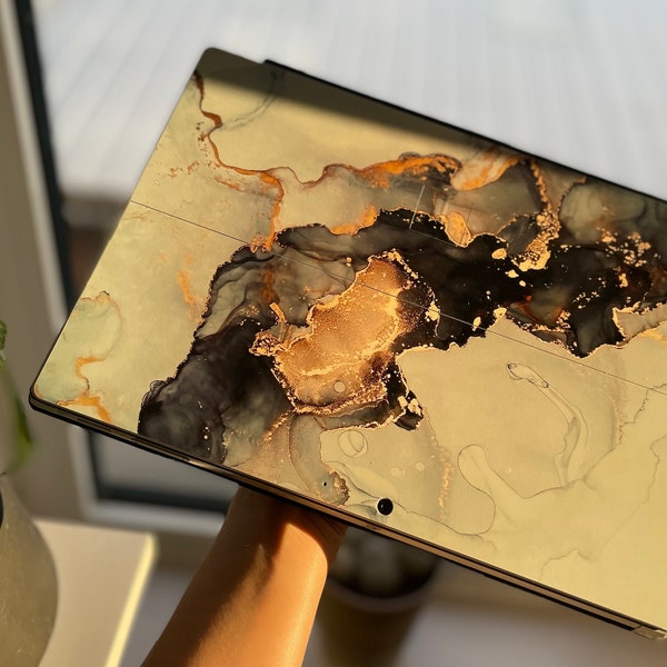Surface Pro X Surface Pro 7 Skin Microsoft Surface Pro X Sticker Gold ...