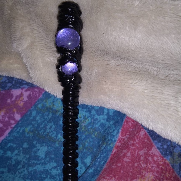 Galaxy Purple Magic Wand, Black Wood, Witch Wizard Costume - Etsy