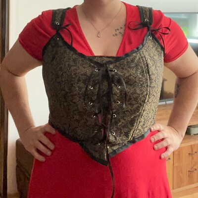 Renaissance Corset Bodice Sewing Pattern/ Cottagecore 11 SIZES Pdf A4 ...