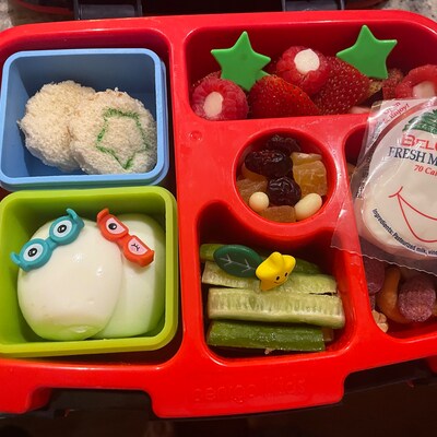 Christmas Bento Lunch Food Picks Santa Food Picks Mrs. Claus Food Picks ...