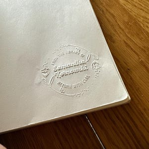 Library Book Embosser Custom Initials Monogram Ex Libris This Book ...