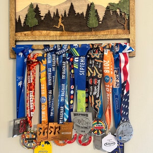 Medal Display Running Marathon Custom Medal Hanger Gift for - Etsy