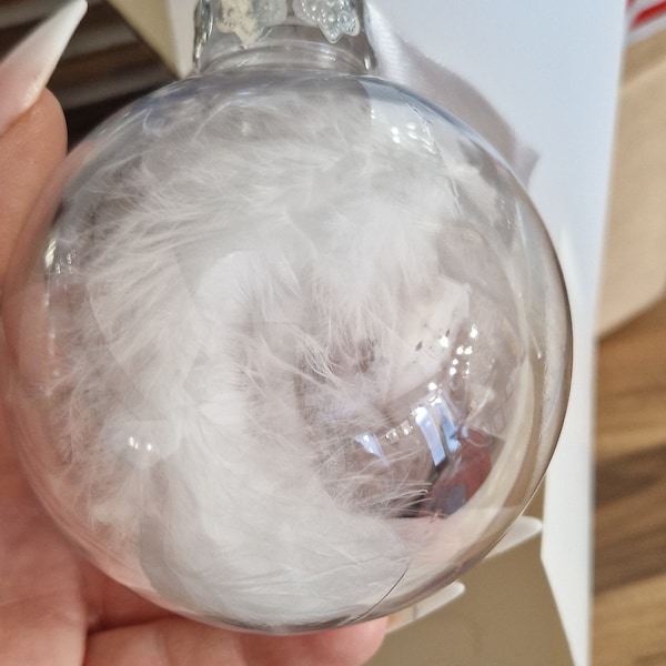 Floating Photo Memorial Memory Bauble, Special Bauble, Personalised ...