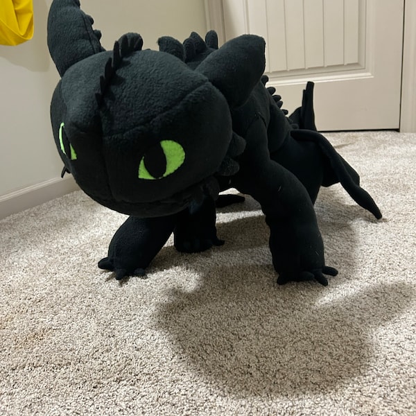 Giant Toothless Plush - PDF Sewing Pattern and Instuctions - Digital ...