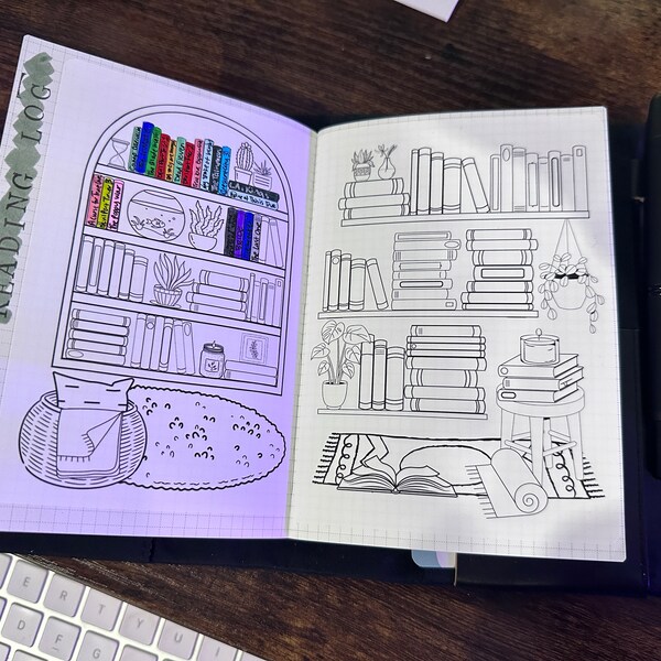 Bookshelf Reading Tracker Printable, Reading Log, Books Read Printable ...