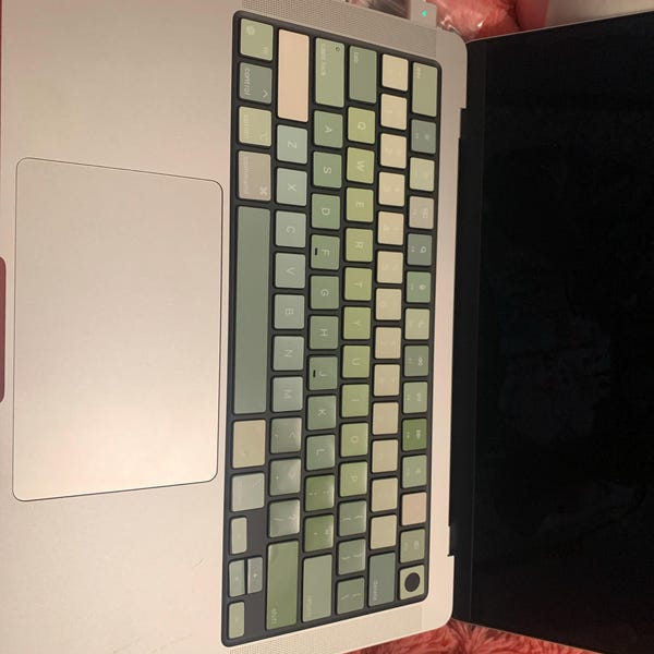 Purple Gradient Individual Keys Stickers for MacBook | Chic Violet ...