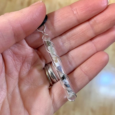Synergy 12 Stones Crystal Power Pendant Moldavite Natrolite Satyaloka ...