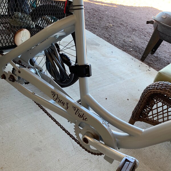 2 Decals for Kids Bike Frame - 2x Personalized Kids Bike Frame Decals ...