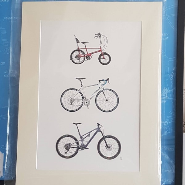 Cycling Card, Mountain Bike Card, Send It, Illustration - Etsy
