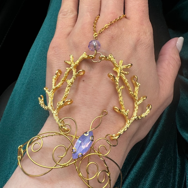 Elven Bracelet | Elven Jewelry Ring Bracelet | Bracelet Leaf Bracelet ...