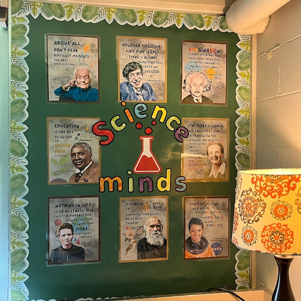 Famous Scientists Posters (set of 8) Printable, Science Classroom Decor ...