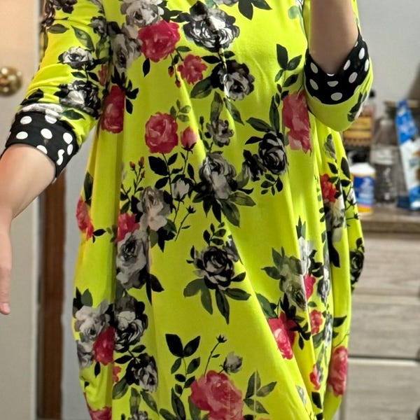 Luisalove30 ~ ROYAL Solid , “ellie” Shark~bite Hem Tunic, HONEYCOMB ...