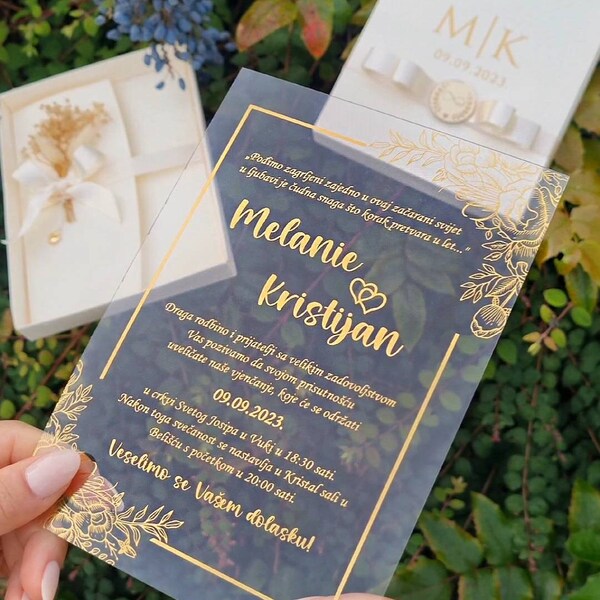 Special Design Boxed Invitation, Luxury Invitation,premium Wedding ...