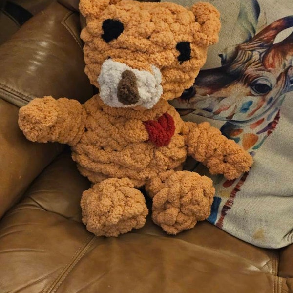 Fingerknit Chunky Elephant Plushie Pattern With Video Tutorial Elephant ...