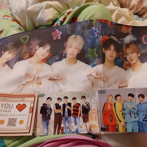 TXT Fabric Slogan Banner Cheering Kit - Etsy