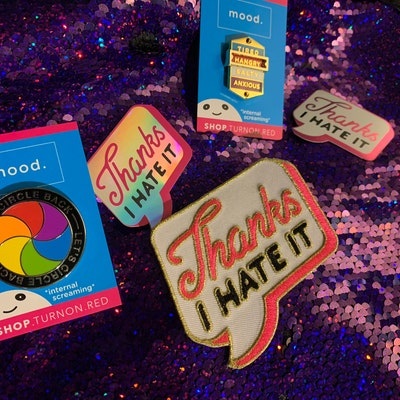 Mood Picker Sliding Enamel Pin - Etsy
