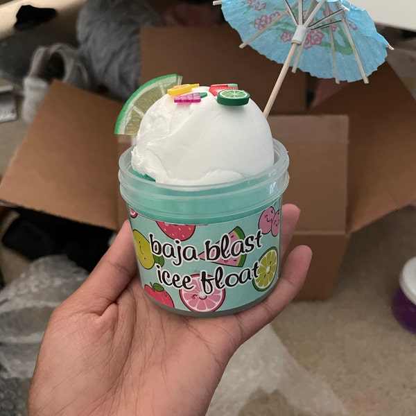 Baja Blast Freeze Slime ~ Icee Slime ~ Jelly Slime ~ Charm Slime - Etsy