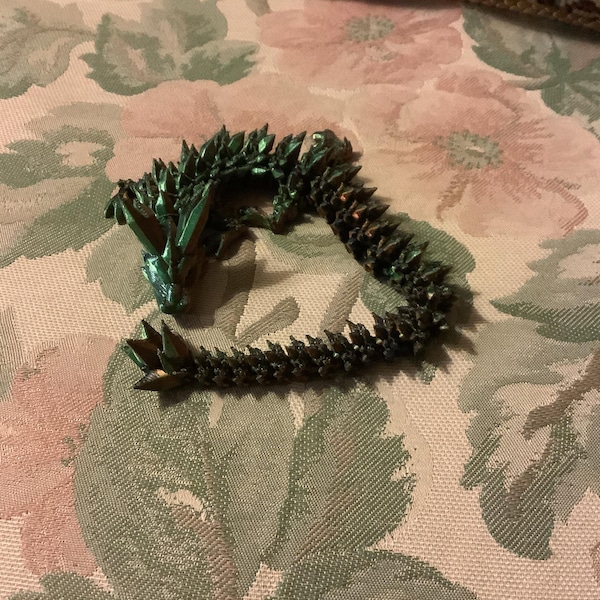 3d Printed Articulated Skeleton Dragon, Flat Wings Skeleton Dragon ...