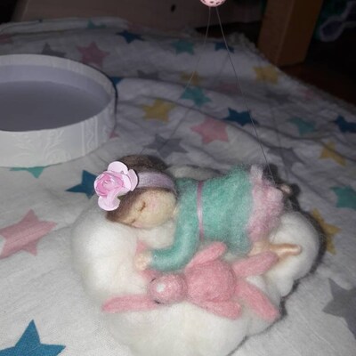 Needle Felted Sleeping Babies Baby Miniature Nursery Deco - Etsy