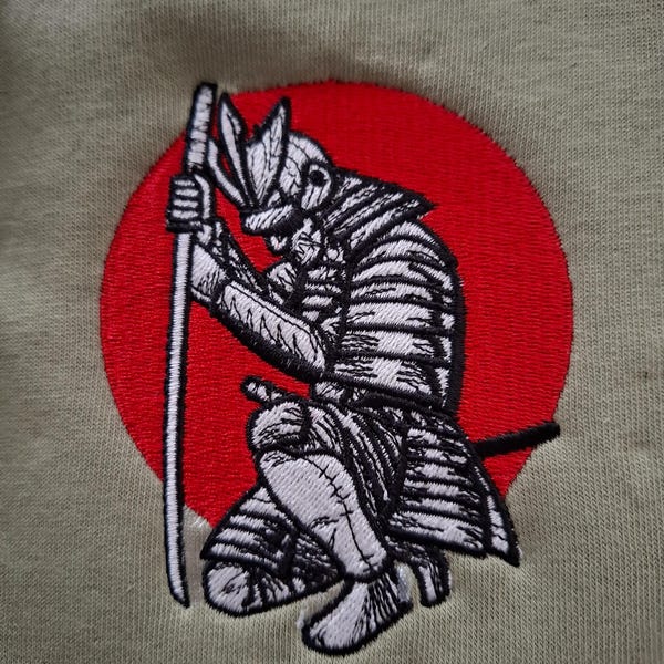 Japanese Samurai Embroidery Design: Trendy Art (digital Download) - Etsy