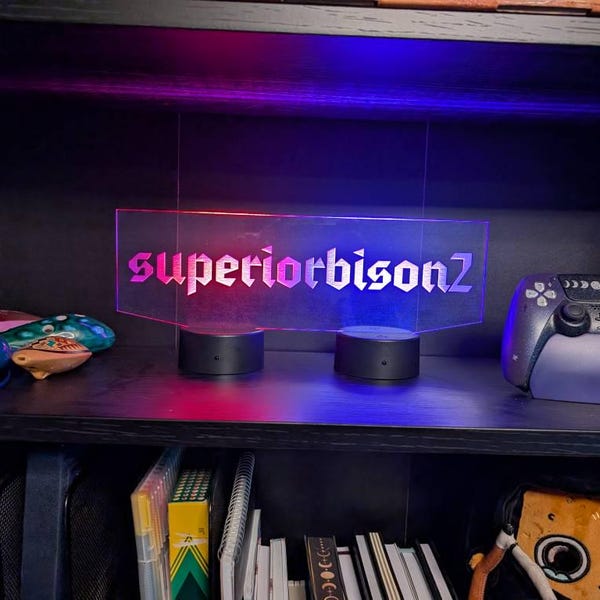 Custom Vertical MMORPG Classic Game Inspired Single Base LED With ...