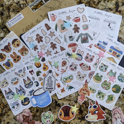 Animal Crossing Stickers Villagers Sticker Set ACNH Sticker Sheet ...