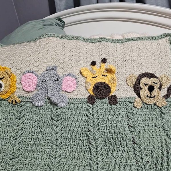Animals of Africa Applique Pack- Crochet Pattern - Digital Download - Etsy