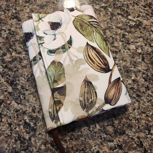 Winter Forest Book Cover, Holiday Adjustable Wrap-around Book Protector ...