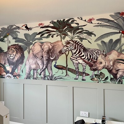 Peter Rabbit Wallpaper Rabbit Wall Decor Nursery Wallpaper - Etsy