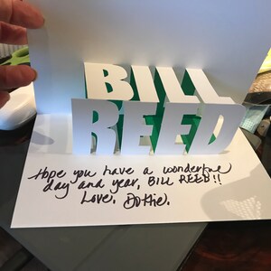 Customizable 3D Pop up Name Card - Etsy