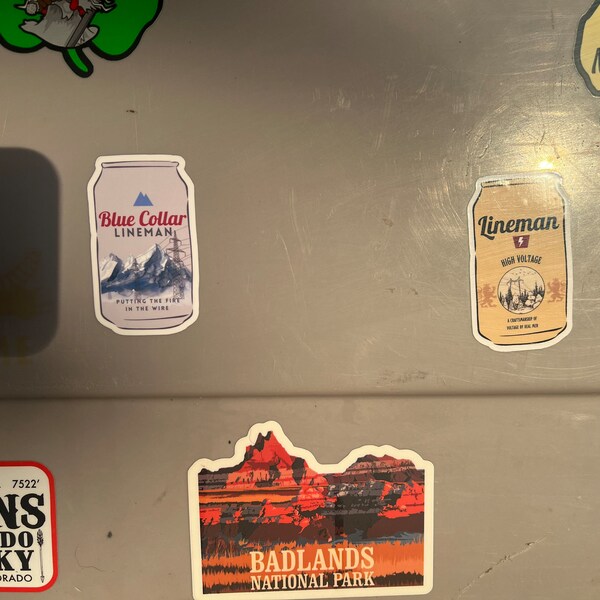 Banquet Sticker, Hard Hat Sticker, Coors Lineman Decal, Blue Collar ...