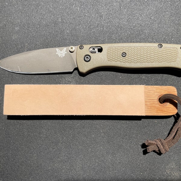 Field Strop With Lanyard Hole Oak 6"x1", Razor, Knife, Tool Sharpener ...