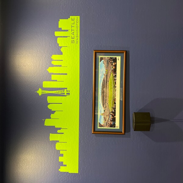 Seattle Art, Seattle Skyline Decal, Washington, Skyline Decal, Vinyl ...