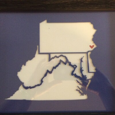 Personalized Paper Cut Out of Texas Map 8x10 for - Etsy