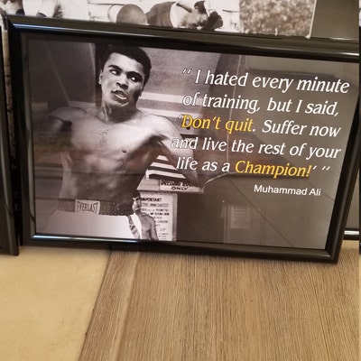 Muhammad Ali Poster Quote Boxing Sports Quotes Posters Decorations ...