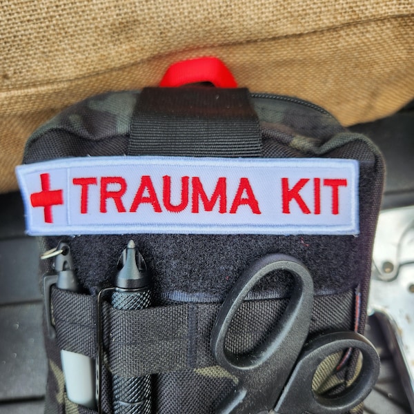 Red Cross Medic Custom Name Text Patch Firs Aid Paramedic Hook Backing ...