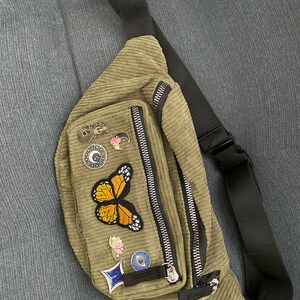 Kynd Bags Limited Edition Cross Body Sling Corduroy Bag Fanny - Etsy