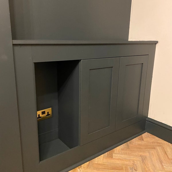 Tailored MDF Box Floating Shelves for Your Modern Alcove Project - Etsy