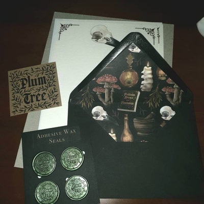 Witchy Letter Writing Set With Wax Seals Stationery Set RPG Fantasy ...