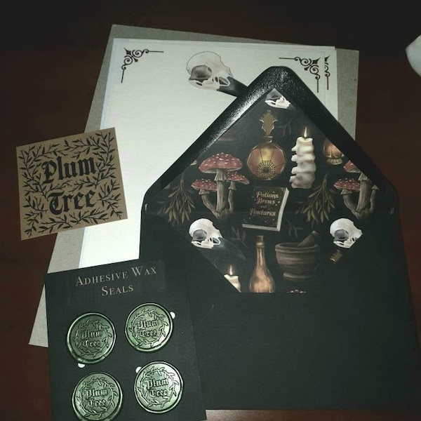 Witchy Letter Writing Set With Wax Seals | Stationery Set | RPG ...